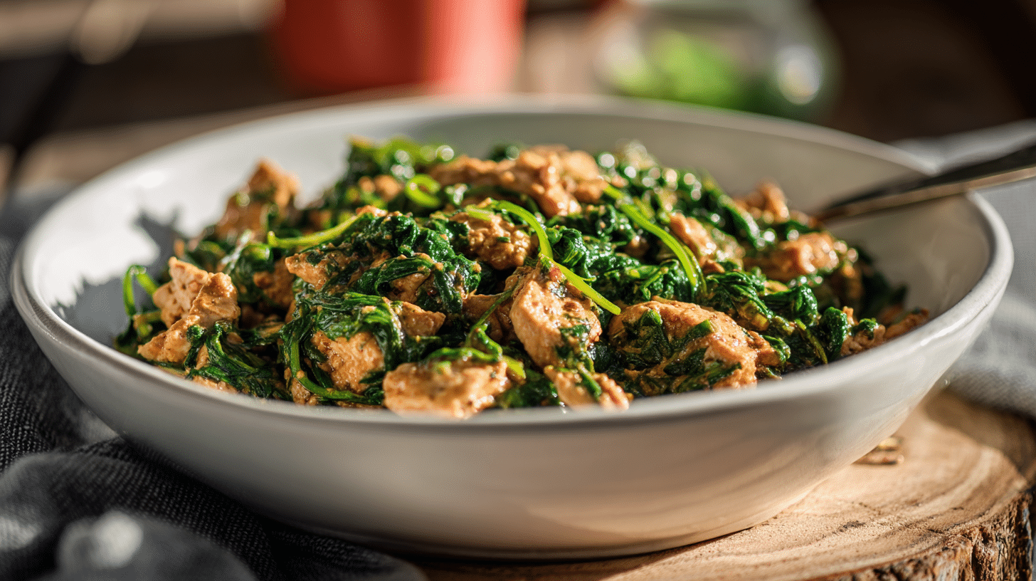 High Protein Turkey & Spinach Skillet: Easy Gluten-Free Dinner